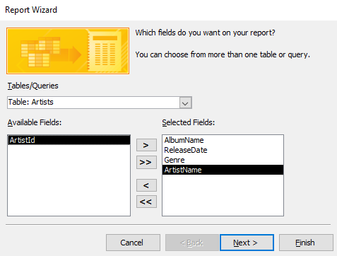 How to Create a Grouped Report using the Report Wizard in Access 2016