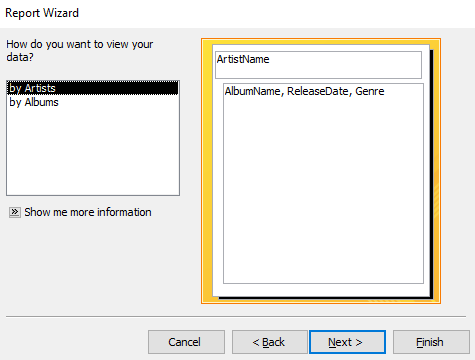 How to Create a Grouped Report using the Report Wizard in Access 2016