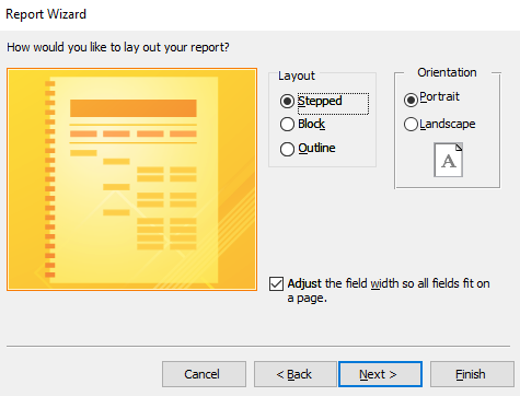 How to Group a Report by Multiple Fields in Access 2016