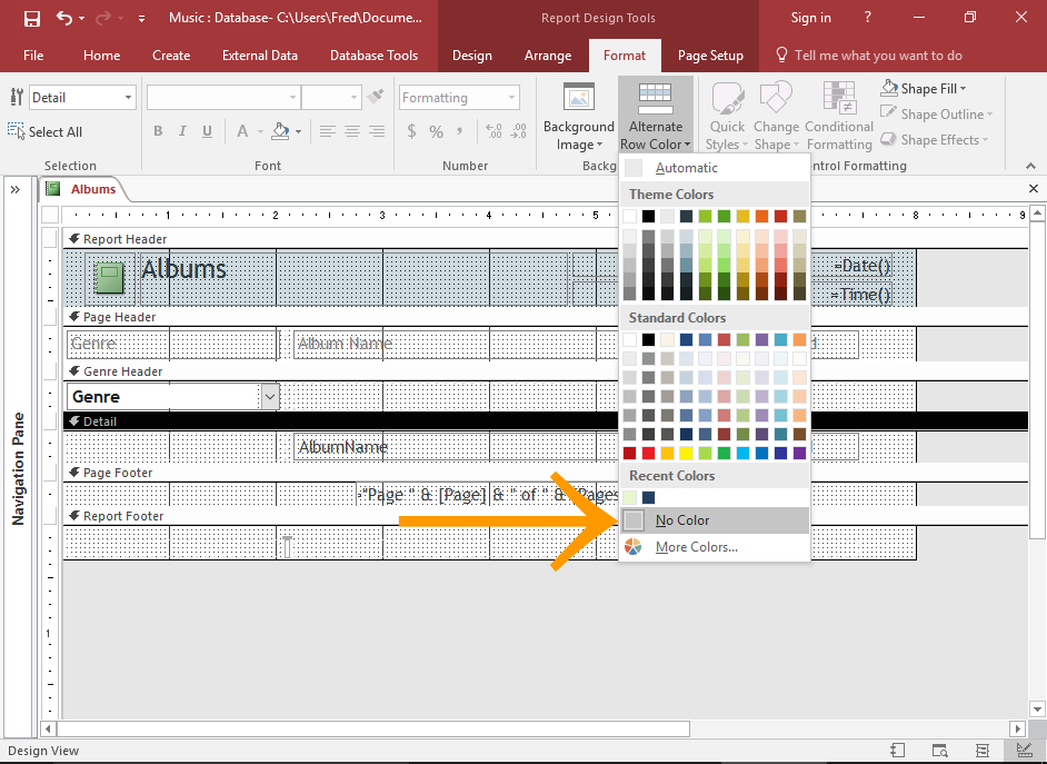 How to Group a Report in Access 2016
