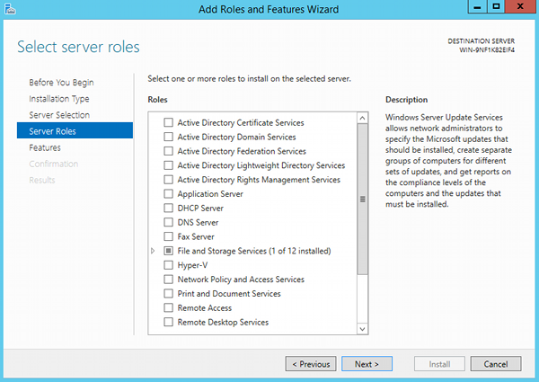 Install .NET 3.5 Framework on Windows 2012 R2