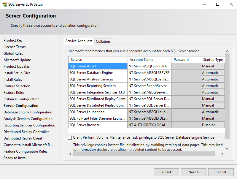 SQL Server 2016 Installation with Screenshots