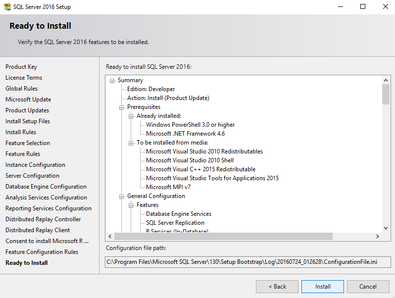 SQL Server 2016 Installation with Screenshots
